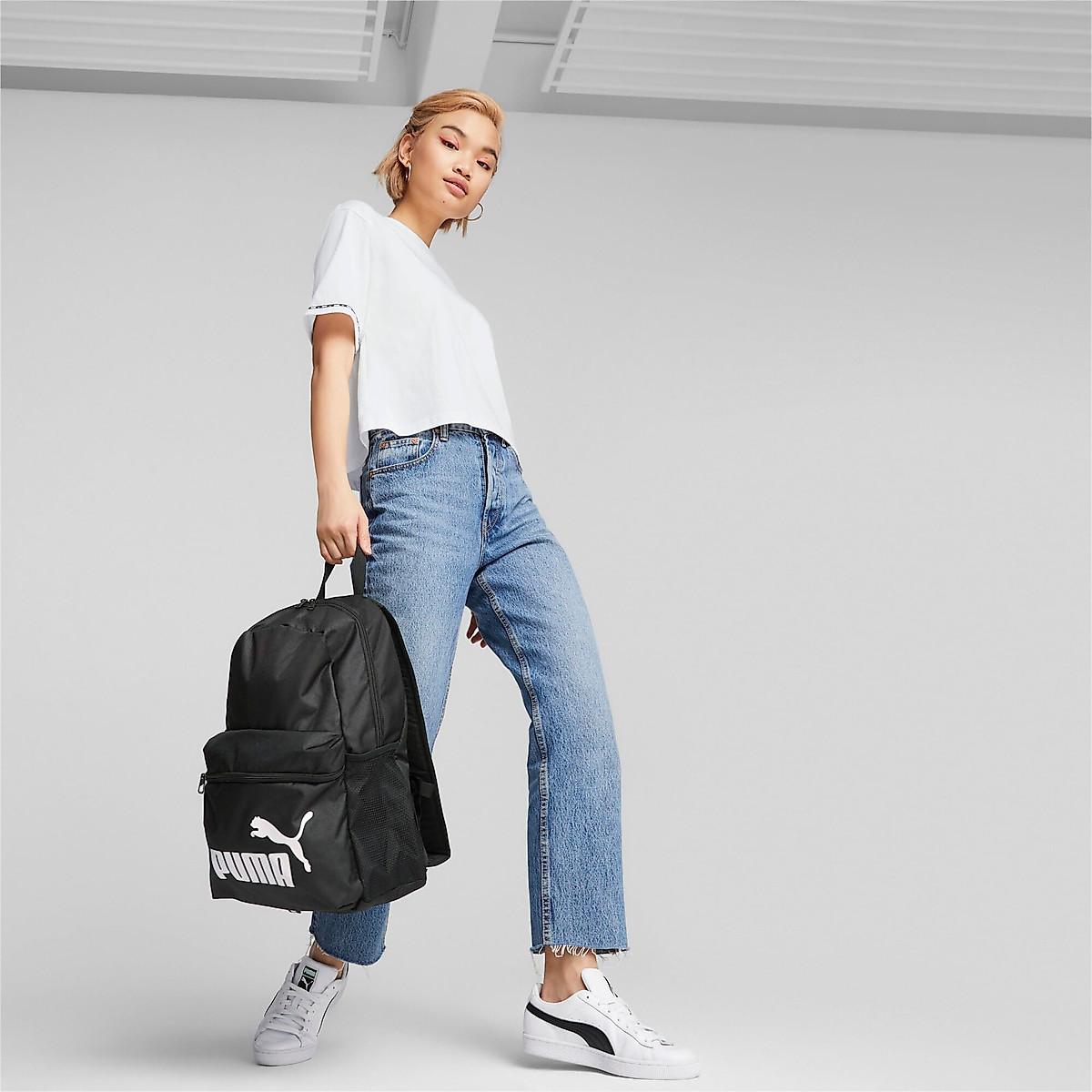 Puma Phase Backpack Laptop shool sports 758487 01 black, color:black