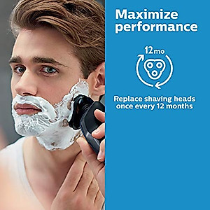 Philips Norelco Replacement Head for Series 6000 Shavers, Black, 1 Count