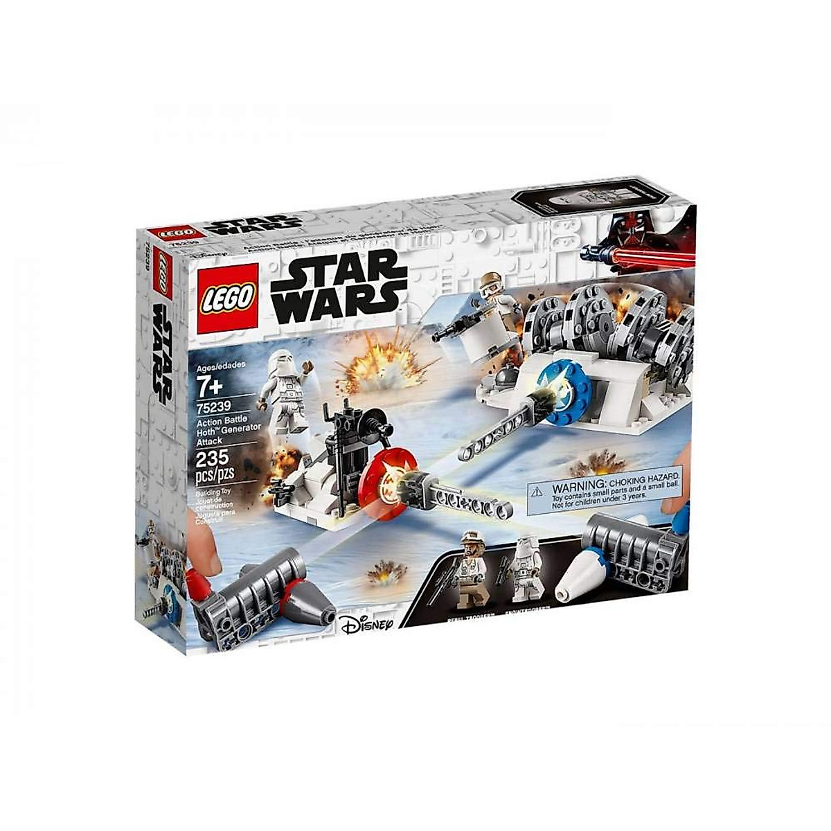 LEGO Star Wars: The Empire Strikes Back Action Battle Hoth Generator Attack 75239 Building Kit (235 Pieces)