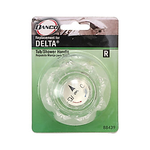 Danco 88439 Delta Acrylic Handle, No Size, White|Clear