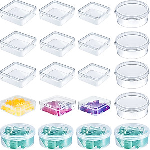 20 Pcs Clear Board Game Tokens Storage Containers Trays, Board Game Storage Containers, Assorted Sizes Storage Boxes Game Components, Plastic Storage Containers with Lids Game Pieces, Dice, Tokens