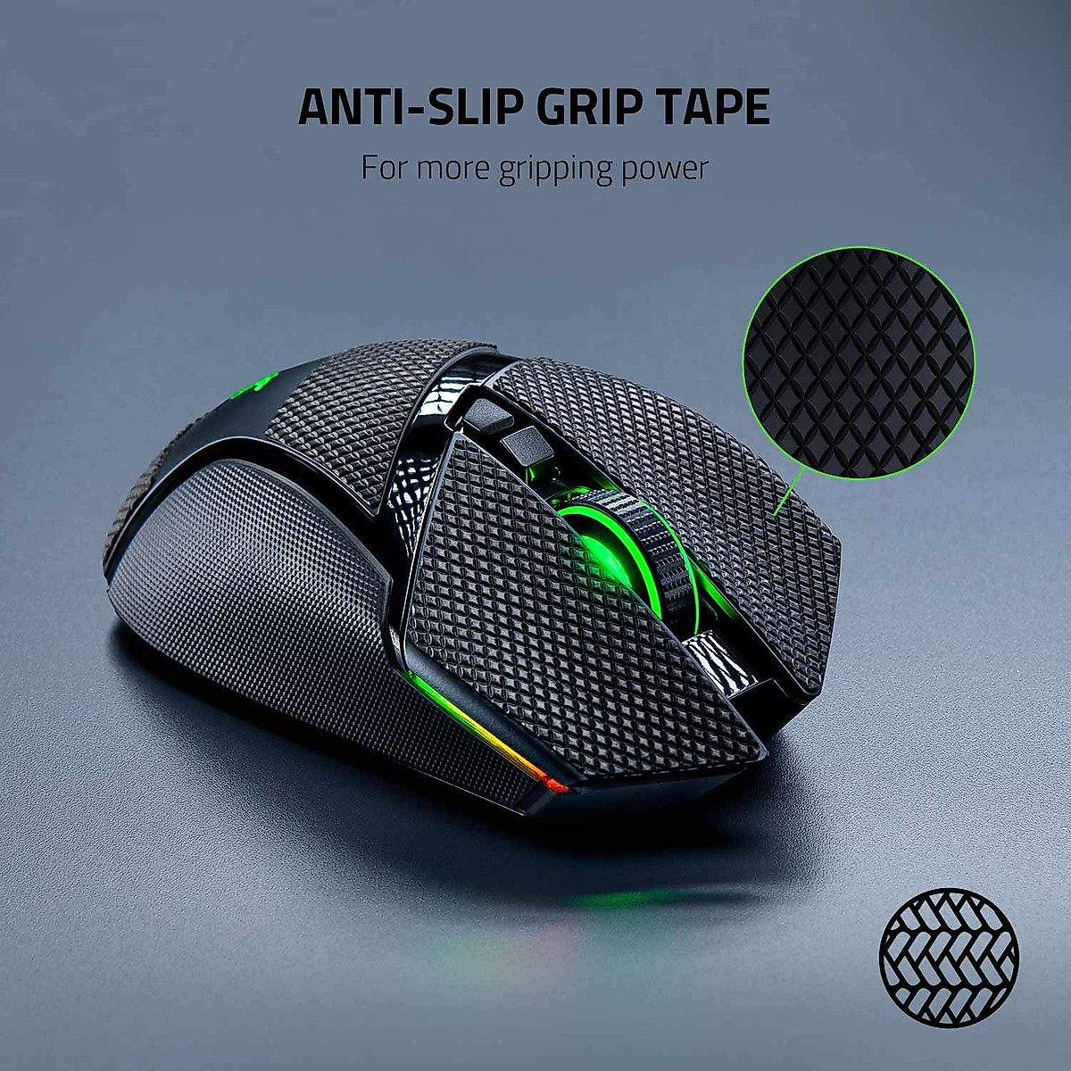 Razer Mouse Grip Tape Viper/Viper Ultimate - Anti-Slip Grip Tape - Self-Adhesive Design - Pre-Cut