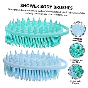 FOMIYES 8 pcs Bath Rinser exfoliantes para el Cuerpo Bath Scrubber for Body Foot Scrubber in Shower Body scrubbers exfoliating Brush Tactile Brush Massage Brush Body wash Double Sided