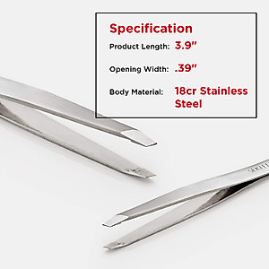 SEKI EDGE SS-513- Stainless Steel Slant Tweezer
