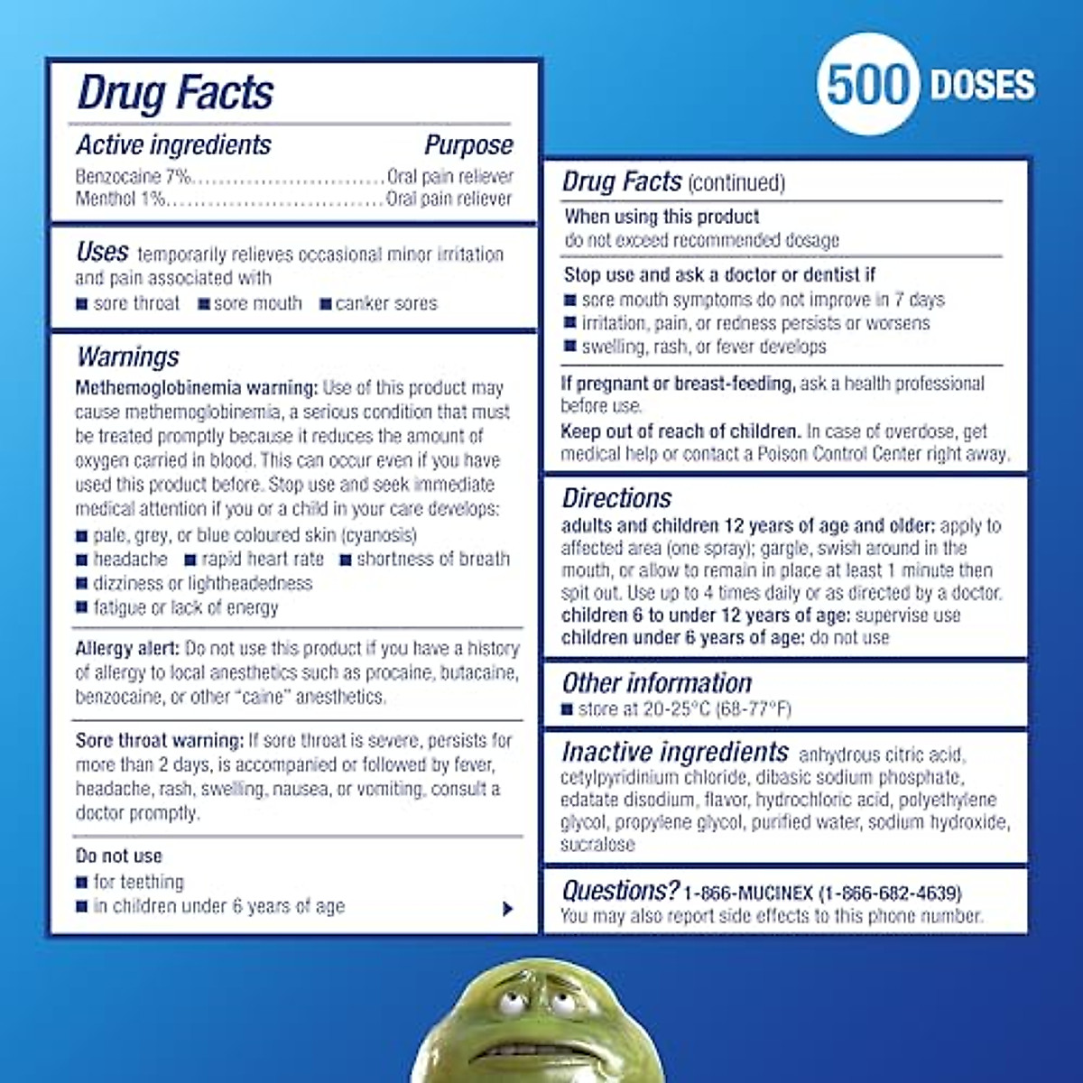 Mucinex Instasoothe Sore Throat Relief, Throat Numbing Spray Starts to Work On Contact, Sore Throat Pain Medicine, Relieves Pain associated with Sore Throat, Cherry Flavor Throat Spray, 3.8 Fl Oz