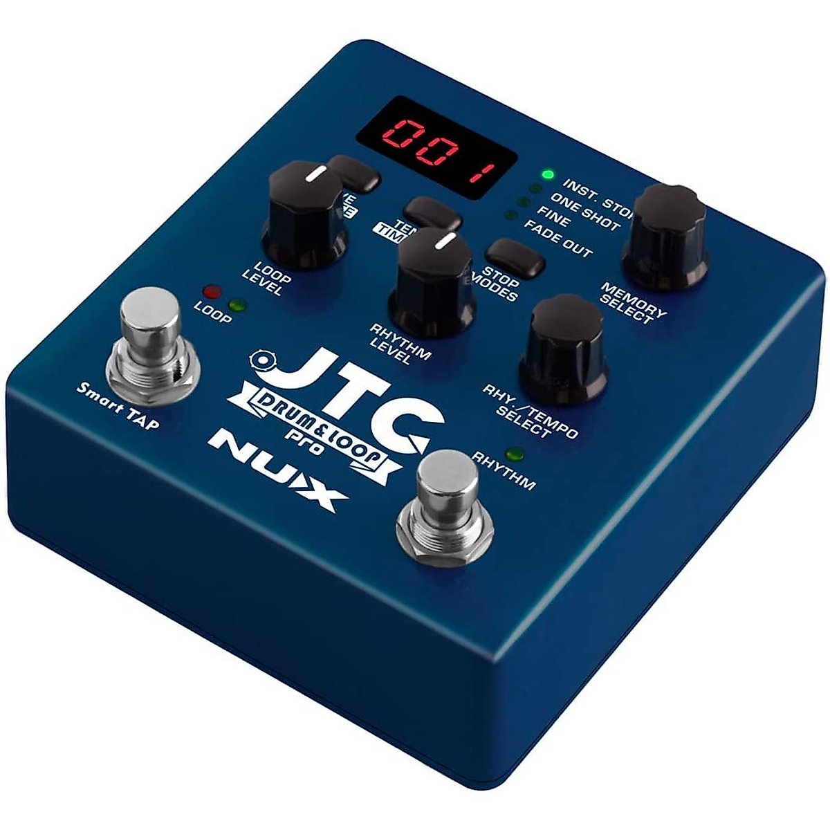 Briskdrop NUX JTC Pro Drum & Loop Pedal Bundle with 2 MXR Instrument Cables, 3 MXR Patch Cables and Dunlop Pick Pack, jtcprobundle1