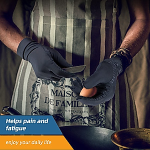 Vlela Arthritis Gloves Full Finger Copper Compression Gloves For Carpal Tunnel, Hand Pain,Fit for Men Women