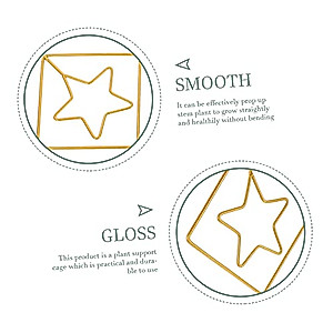 YARNOW 2pcs Flower Stand Rose Vines Plants for Outside Gold Stand Plant Climbing Frame House Plants Indoors Live Garden Metal Trellis Golden Metal Plant Climbing Supports Vine Trellis