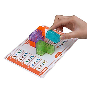 Magnetic Building Blocks 3D Magic Puzzle Cube, with 100 Challenge Cards, STEM Learning Education Toy Train Spatial Imagination for Kid Aged 6 and Above