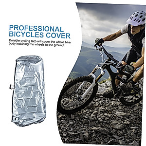CLISPEED 3pcs Bicycle Cover Bike Rain Cover Bag Cover Outdoor Tricycle Cover Bike Cover Protector Bike Cushion Cover Sport Accessories Wear-Resistant Bike Cover Bike Rack 210d Motorcycle