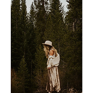 Zokunari Womens 2 Pack Western Style Cowboy Hats with Wide Belt Buckle Beige+Khaki