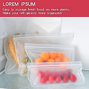 Reusable Storage Bags, 13x Lunch Bags, Food container sets, 4xSnack Bag+4x Sandwich Bags+3xLarge Bag+2 Extra Size Gallon Bags, Leak-proof for Lunch and Easy for Travel.