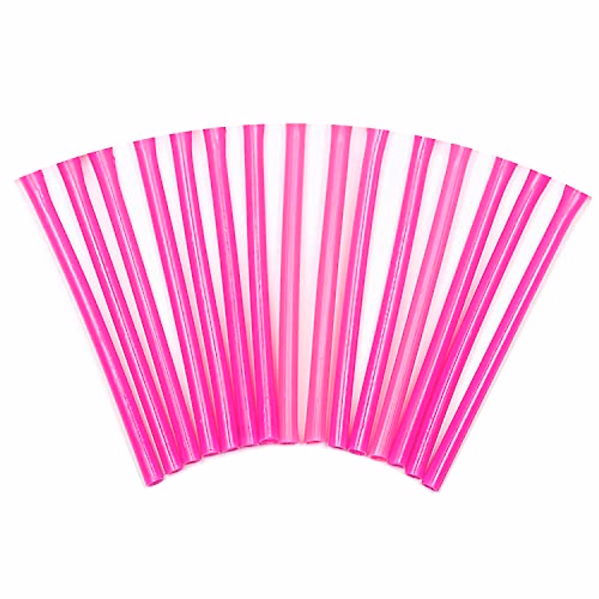 Plastic Drinking Straws - Reusable Drinking Straw Set - Thick & Durable Straws for Party, Picnic or Camping - Long Straws for Juices, Soda & More - 30 Pcs Red