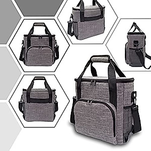 CHELVVG Coffee Maker Travel Carrying Bag Compatible with Keurig K-Mini or K-Mini Plus, Single Serve Coffee Brewer Waterproof Portable Storage Bag with Extra Pockets (Bag Only)