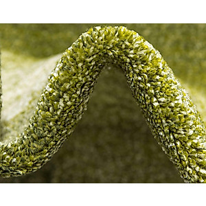 Unique Loom Del Mar Collection Area Rug - Sarah (7' 1" x 10' Rectangle, Light Green/ Ivory)