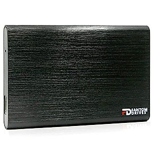 Fantom Drives FD G31-2TB Portable SSD - USB 3.1 Gen 2 Type-C 10Gb/s - Black - Win Plug and Play - Made Aluminum - Transfer Speed up to 560MB/s - (CSD2000B-W)