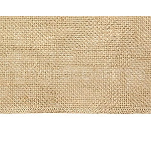 CleverDelights 14" Premium Burlap Roll - 50 Yards - No-Fray Finished Edges - Natural Jute Burlap Fabric