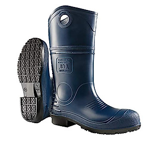 Dunlop Protective Footwear,Durapro Steel Toe, 100% Waterproof Polyblend PVC Material, Comfortable DURAPRO Energizing Insoles, Lightweight and Durable8908600.05, Size 5 US