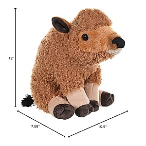 Wild Republic Bison Calf Plush, Stuffed Animal , Plush Toy, Gifts for Kids, Cuddlekins 12 Inches