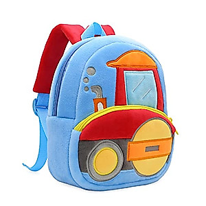 JBin Rich Little Kids Toddler Plush Backpack,Children's Diaper bag for Boys and Girls 1-3 Years Old