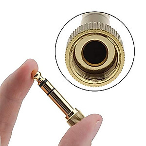 Micro Traders Audio Cable Wire with 3.5/6.3mm Jack, Compatible with Sennheiser HD25 HD560 HD540-2.5m Cable(Left and Right Equal Length)