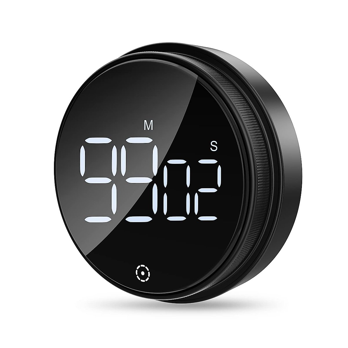 AMIR Digital Kitchen Timer, Timer for Kids, Digital Timer Battery Powered with Large LED Display, Adjustable Volume, Magnetic Timer for Cooking, Studying, Office, Black (Battery not Included)