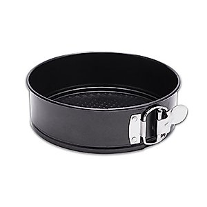 HIWARE 9 Inch Non-stick Cheesecake Pan Springform Pan with Removable Bottom / Leakproof Cake Pan with 50 Pcs Parchment Paper - Black
