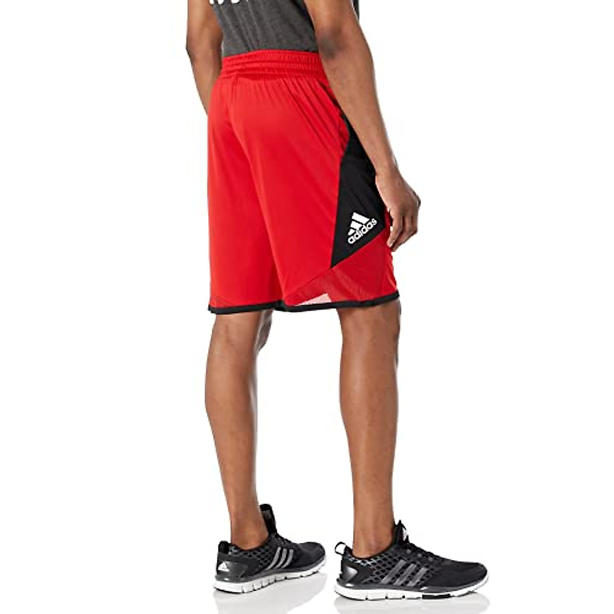 adidas Men's Pro Madness Shorts, Scarlet, Medium