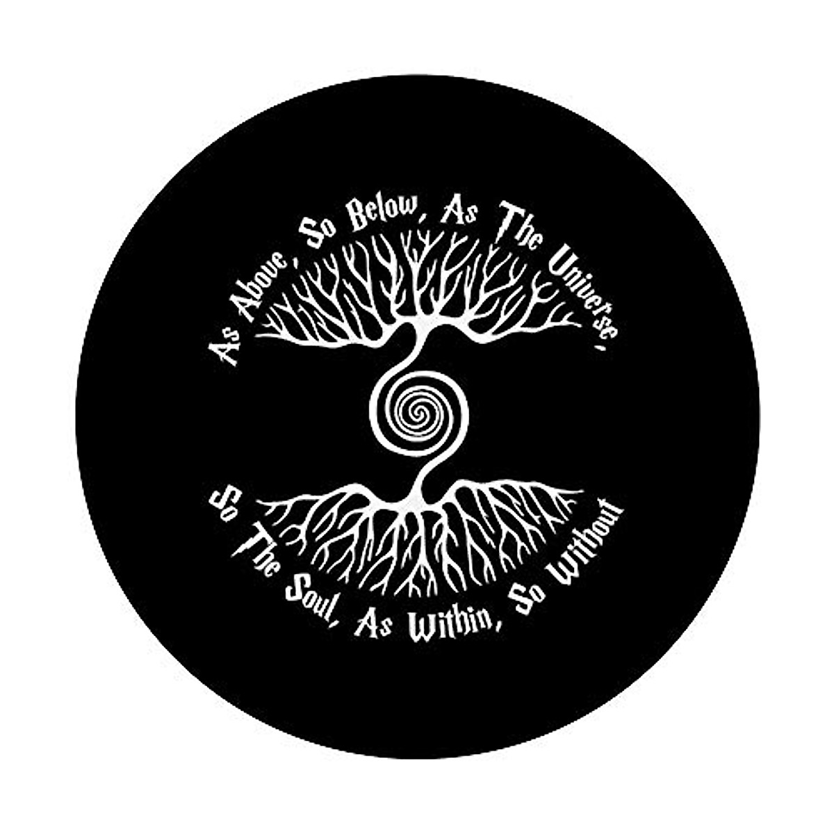 As Above So Below as the Universe So The Soul Wiccan Pagan PopSockets Swappable PopGrip
