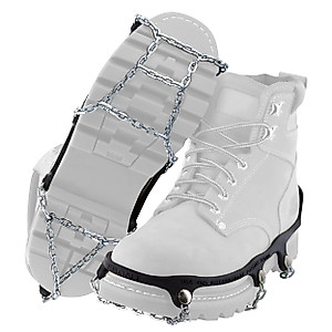Yaktrax Traction Chains for Walking on Ice and Snow (1 Pair) , Black