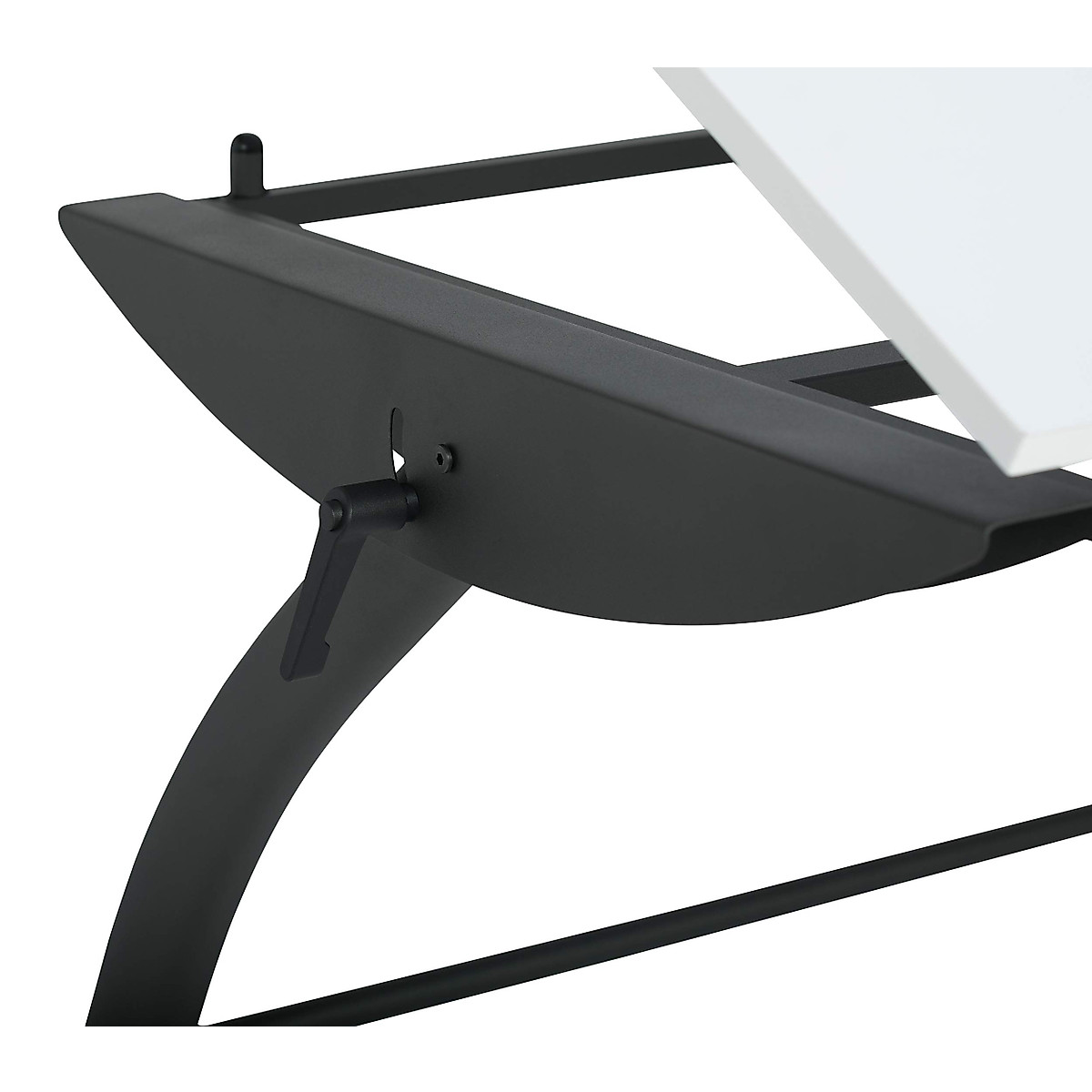 SD STUDIO DESIGNS Triflex Drawing Table, Sit to Stand Up Adjustable Office Home Computer Desk, 35.25" W X 23.5" D, Charcoal Black/White