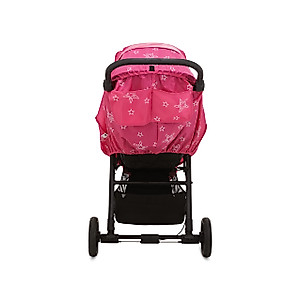 First Essentials Stroller Rain Cover Universal, Baby Travel Weather Shield, Windproof Waterproof, Protect from Dust Snow (Pink)