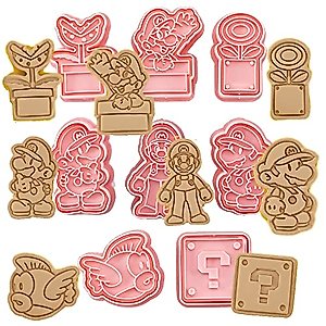 Mario Cookie Cutters, Mario Cookie Cutter Set, Mario Bros Cookie Cutter, Mario Mold, Mario Brothers Cookie Cutters, Mario Bross Cookie Cutter, Cookie Cutter Mario, Molde De Mario Bros