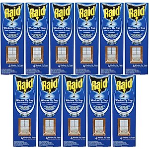 Raid Window Fly Trap, 4 Count (Pack of 11)