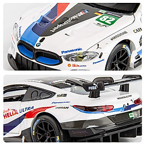 TGRCM-CZ Diecast Model Cars Toy Cars, M8 GTE #82 1:32 Scale Alloy Pull Back Toy Car with Sound and Light Toy for Girls and Boys Kids Toys