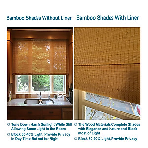 Cordless Nature Window Shades Blinds, 100% Linen Roman Shades, Pattern 10