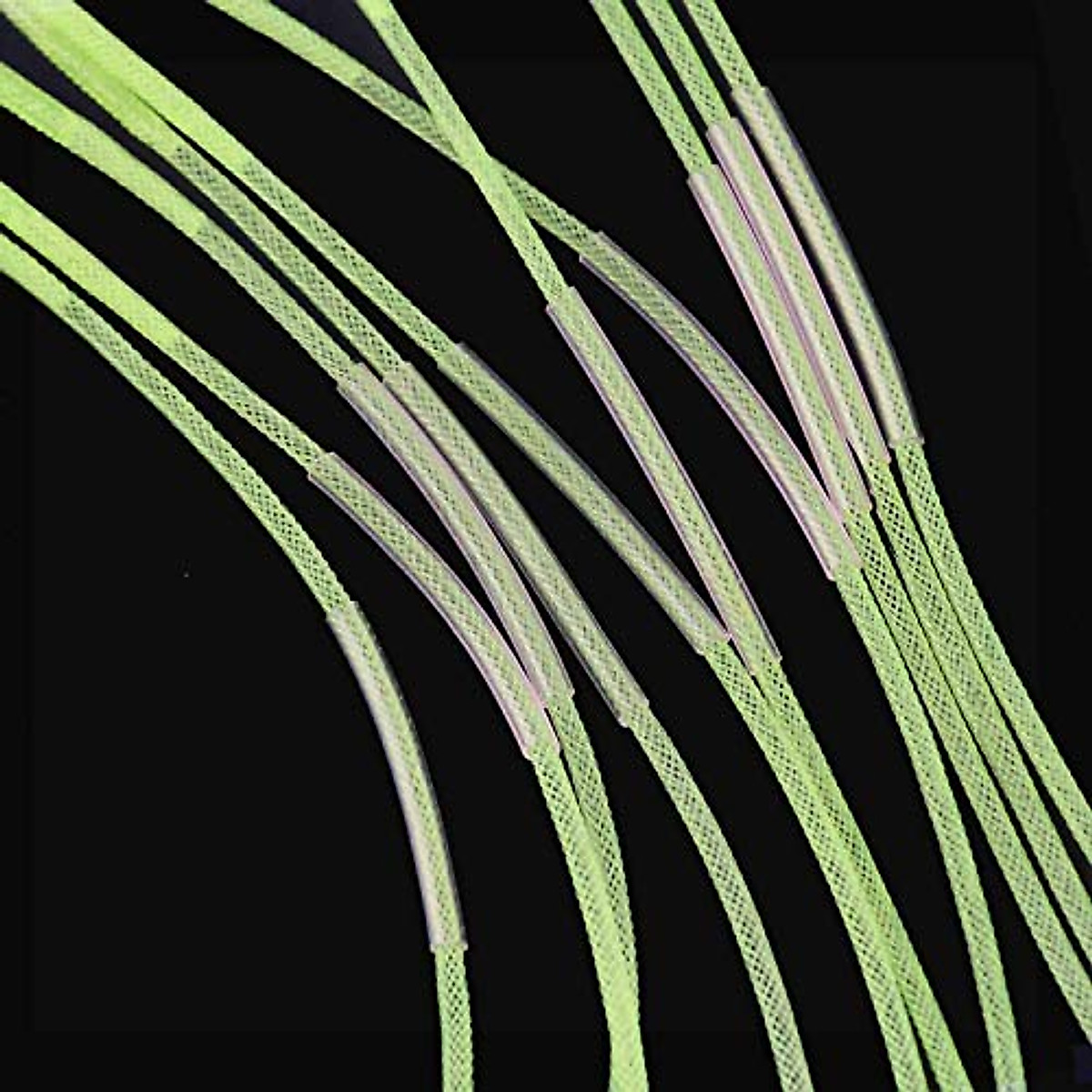 Maxcatch Fishing Braided Leader Loop Connectors 30/50lb for Fly Fishing Line 10PCS (Yellow, 50lb)