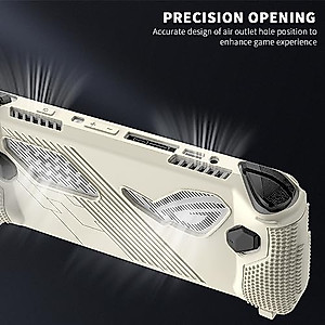 WOOPIT Silicone Case Compatible ASUS Rog Ally Gaming Handheld Console Protector,Anti-Scratch Drop-Proof Non-Slip Full Protective Rog Ally Case with 2 Pair Thumb Grips