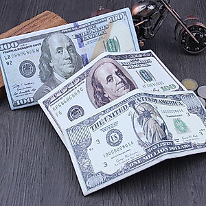 Hemlock Dollar Bill Wallet, PU Leather Wallet Credit Card Photo Wallet Purse Mini Handbag (C)