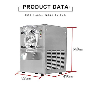 Kolice Commercial Mini Desktop Hard ice Cream Machine, Small countertop Hard ice Cream Maker, Gelato ice Cream Machine