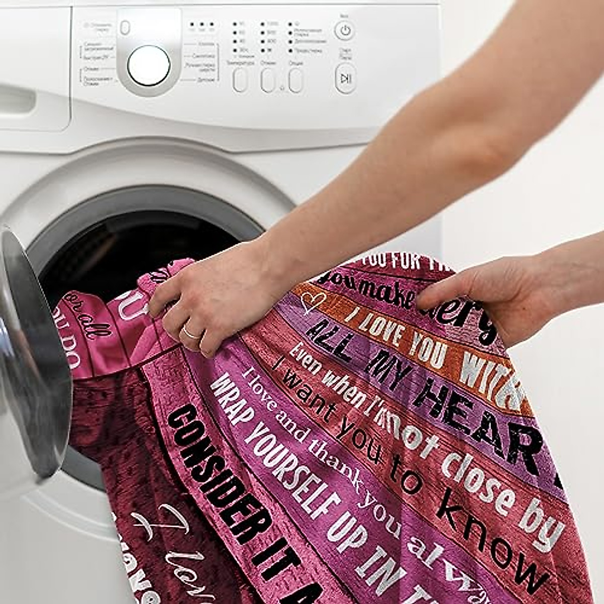 Jzufnap Gifts for Mom Blanket, Mom Blanket from Daughter, Ultra-Soft Fleece Flannel Mother Throw Blankets for Warm Birthday Present, Thanksgiving Day and Mother Day, 50" x 60"