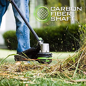 EGO Power+ ST1520 15-Inch 56-Volt Cordless String Trimmer with POWERLOAD and Carbon Fiber Straight Shaft - Battery and Charger Not Included, Black