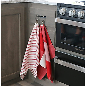 Mawa by Reston Lloyd Accessory Portable Non-Slip Semi Round Single Hook Hanging Clothes Pins/Clips for Laundry or Travel, Style K/1, Set of 5, Black