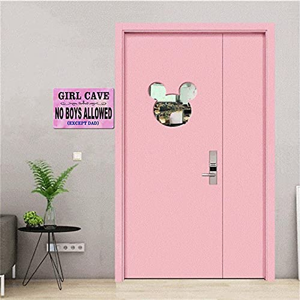 Kawaii Girl Cave Metal Sign Cute Girls Room Decorations For Bedroom And Bathroom Pink Gamer Room Door Decor Teenager Girly Things Cool Stuff For Your Room Accessories Wall Posters