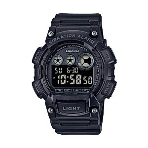 Casio Vibration Alarm Super Illuminator Stop Watch W735H-1BV