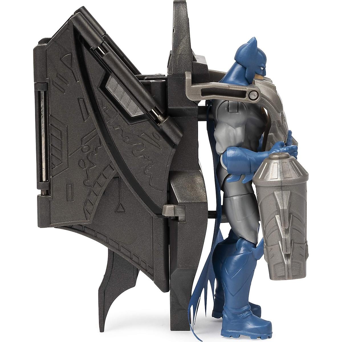 BATMAN, 4-Inch BATMAN Mega Gear Deluxe Action Figure with Transforming Armor