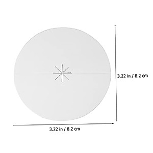 EXCEART 60pcs Candle Tray Home Candles Office Tables for Home Accessory Tray Desk Drip Protectors Candles Tray for Wax Removal Candles Plates Paper Tray White Dripping Water Aluminum Foil