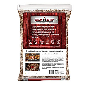Camp Chef Orchard Apple BBQ Pellets, Hardwood Pellets for Grill, Smoke, Bake, Roast, Braise and BBQ, 20 lb. Bag