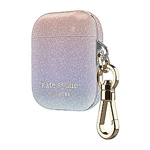 kate spade new york Protective Case for AirPods (1st & 2nd Generation) - Ombre Glitter Pink