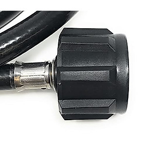 12 Feet Hose Assembly For Propane Tank Adapter QCC1 Acme x 3/8 Female Flare [948-722] Max 80,000 BTU's EVEN Controlled FLO Tanks RV BBQ Gas Grills Fire Pit Table Heaters and more